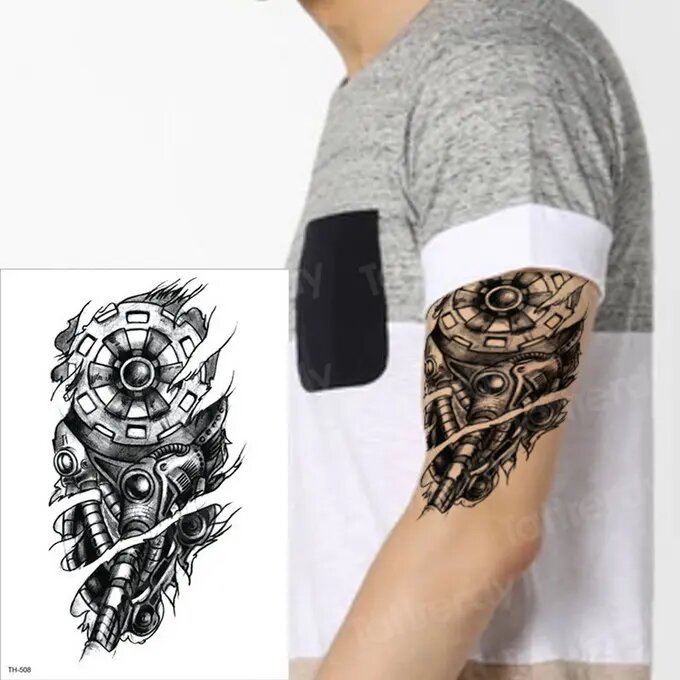 Временные татуировки Tattrendy черные