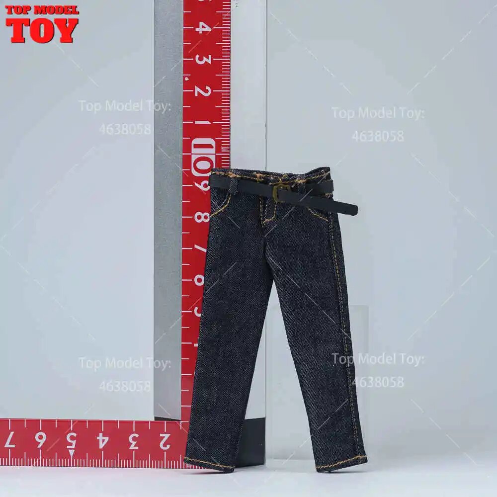 Джинсы 1/12 MAK для фигурки солдата Dlack jeans Belt