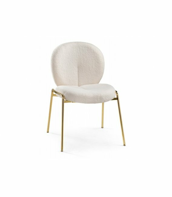 Стул на металлокаркасе Kalipso 1 white / gold 915782