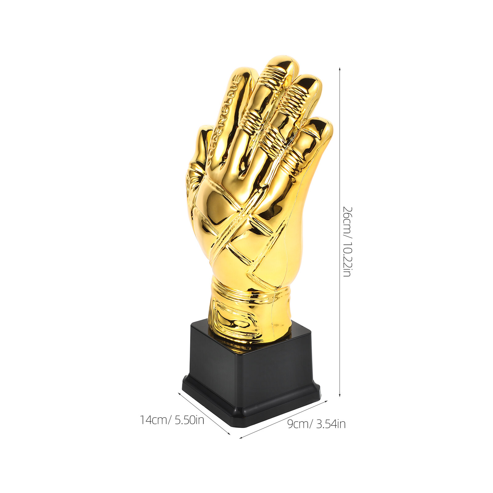 Трофей Вратаря Сoccer Gold Gloves Награда За Достижения 26.00X14.00X9.00Cm
