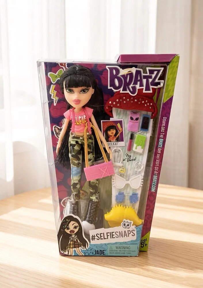 Кукла Bratz Jade #SelfieSnaps с набором аксессуаров, коллекционная
