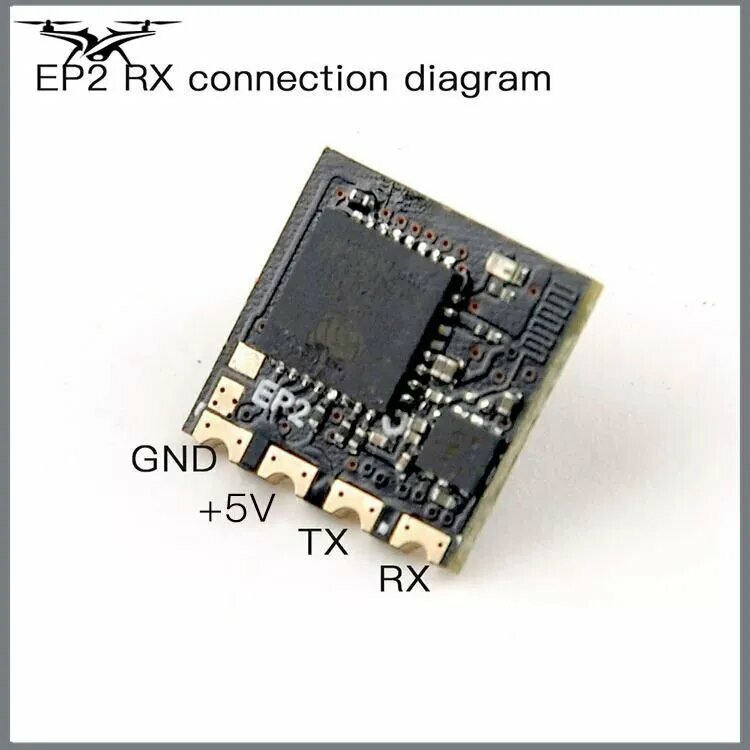 Приёмник HappyModel EP1 EP2 RX 2.4G ExpressLRS ELRS Nano дальнего действия, подходит для модулей ES24TX, LR4 LR7 дальнего действия.
