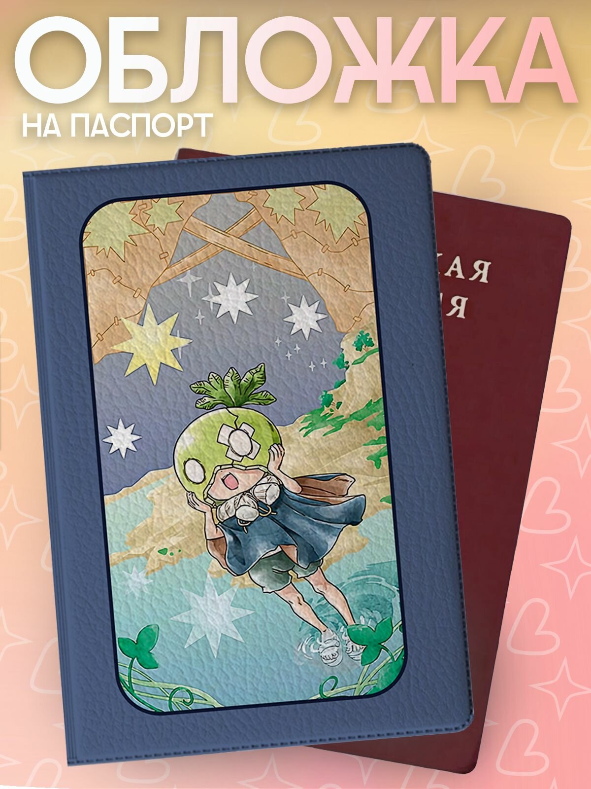 Обложка для паспорта Липучка