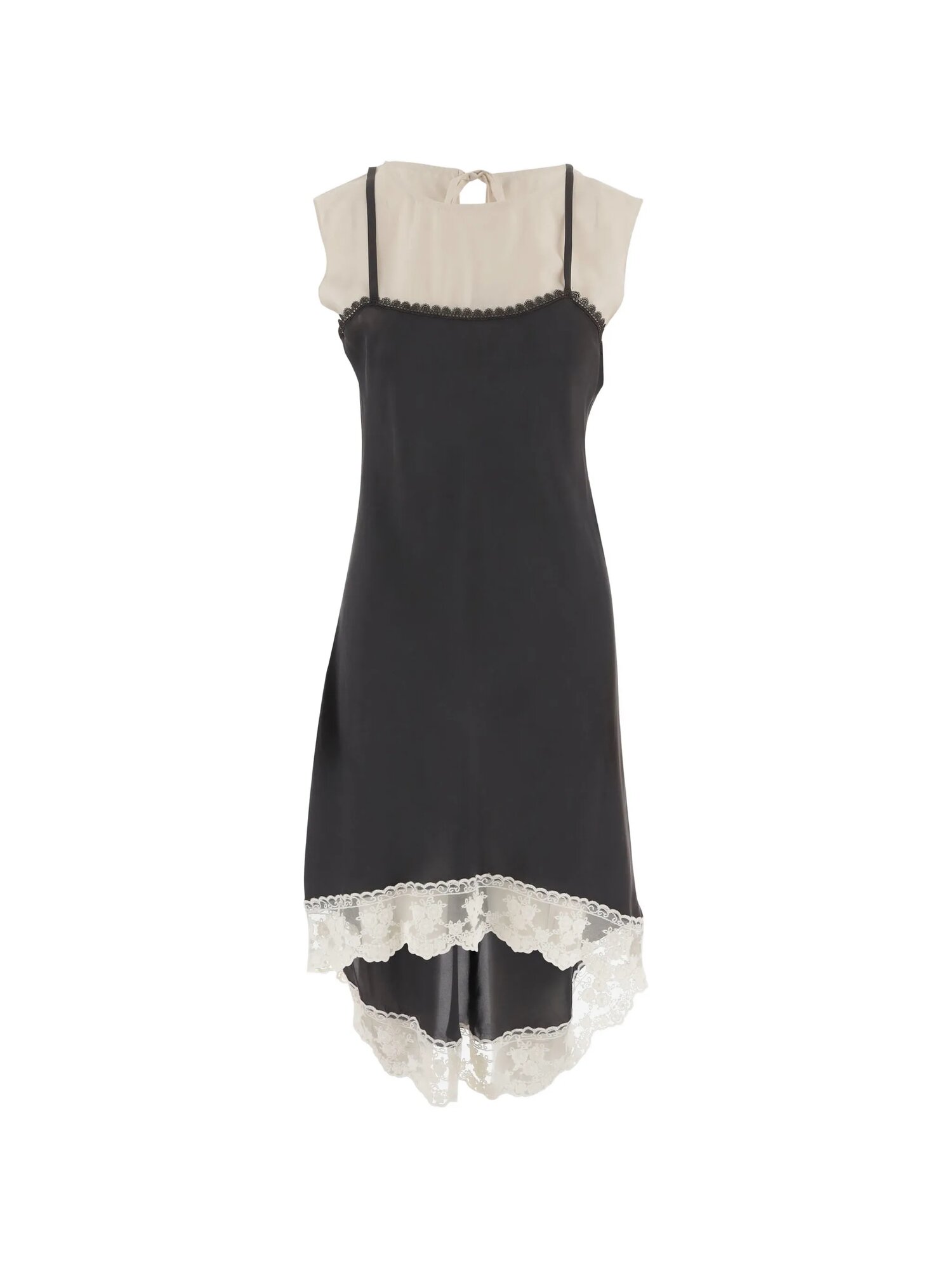 Платье Lace-trim silk dress