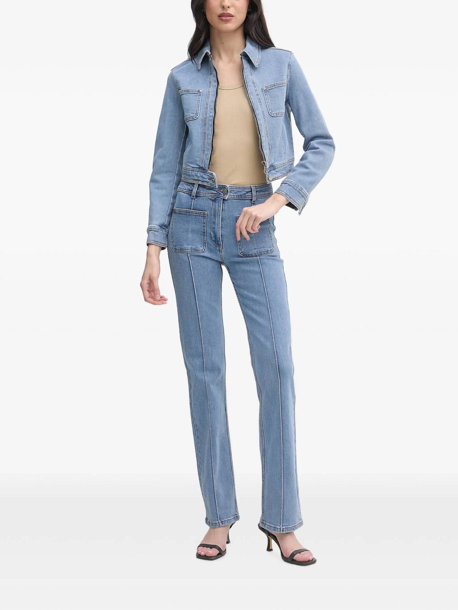 Джинсы UNITED COLORS OF BENETTON Patch-pocket seamed jeans, размер 30 — фото 1