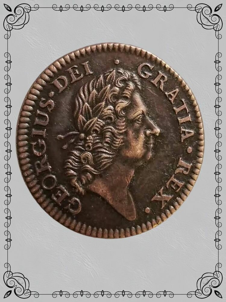 Памятная монета Ирландии 1723 года