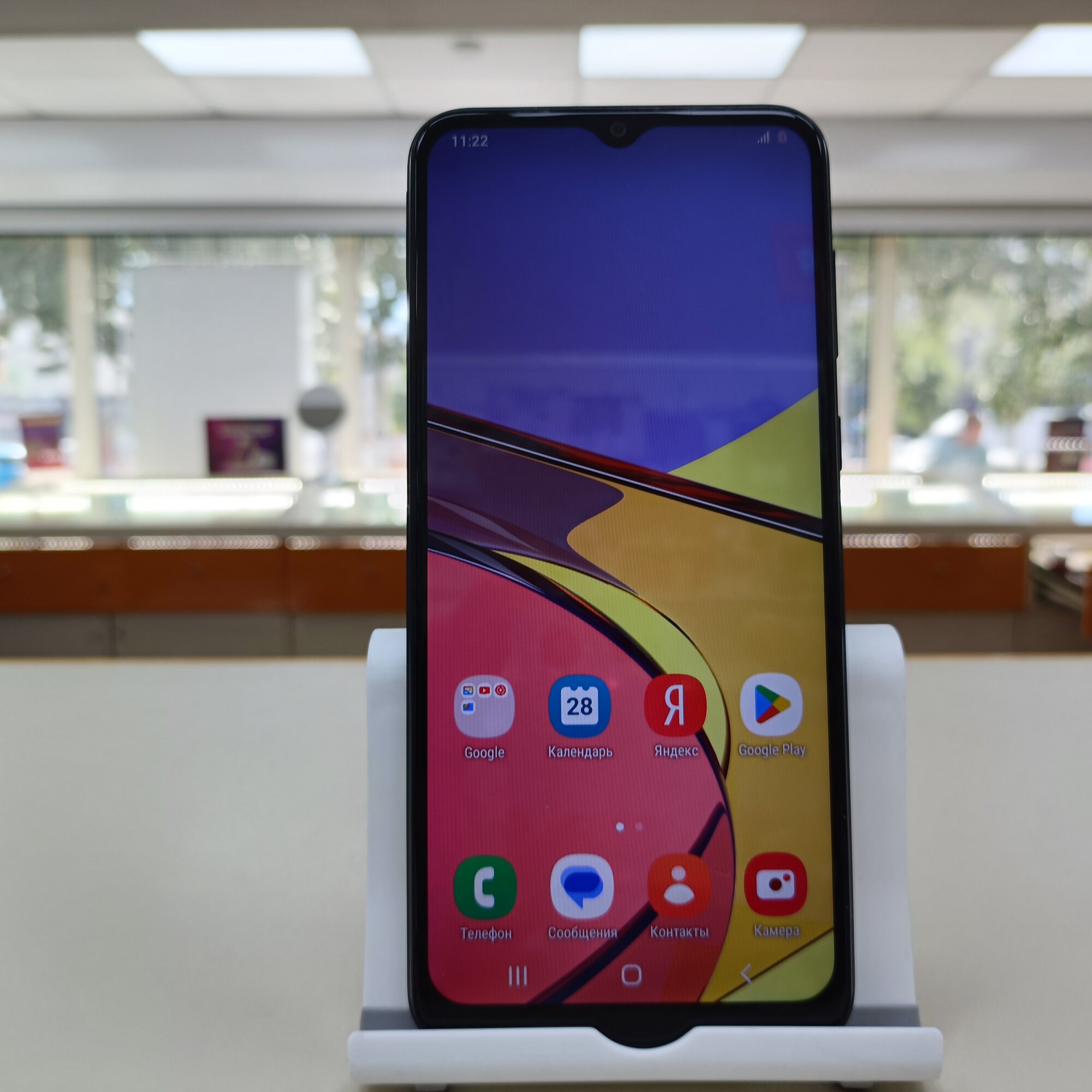Смартфон Samsung Galaxy A03 Core 2/32 ГБ, Dual nano SIM, SM-A032FZKDSER, синий б/у уценка