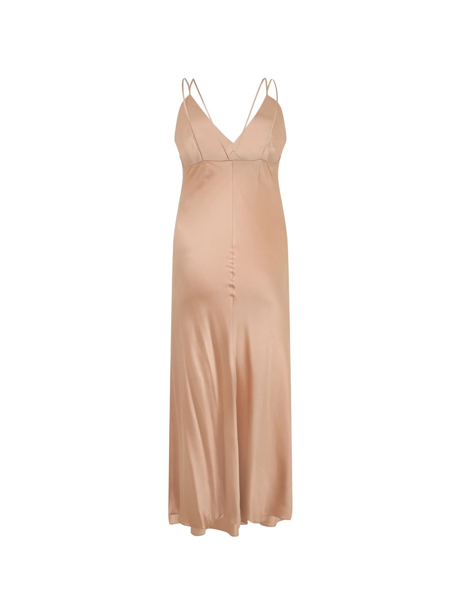 Платье Alberta Ferretti V-neck maxi dress, размер 40, коралловый/розовый — фото 1