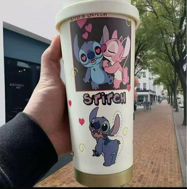 Термокружка Miniso Lilo and Stitch из нержавеющей стали, 500 мл
