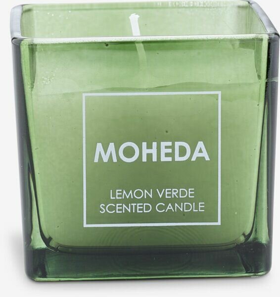 Ароматическая свеча Jysk MOHEDA, аромат lemon verde, 7 x 7x7 см, цвет зеленый