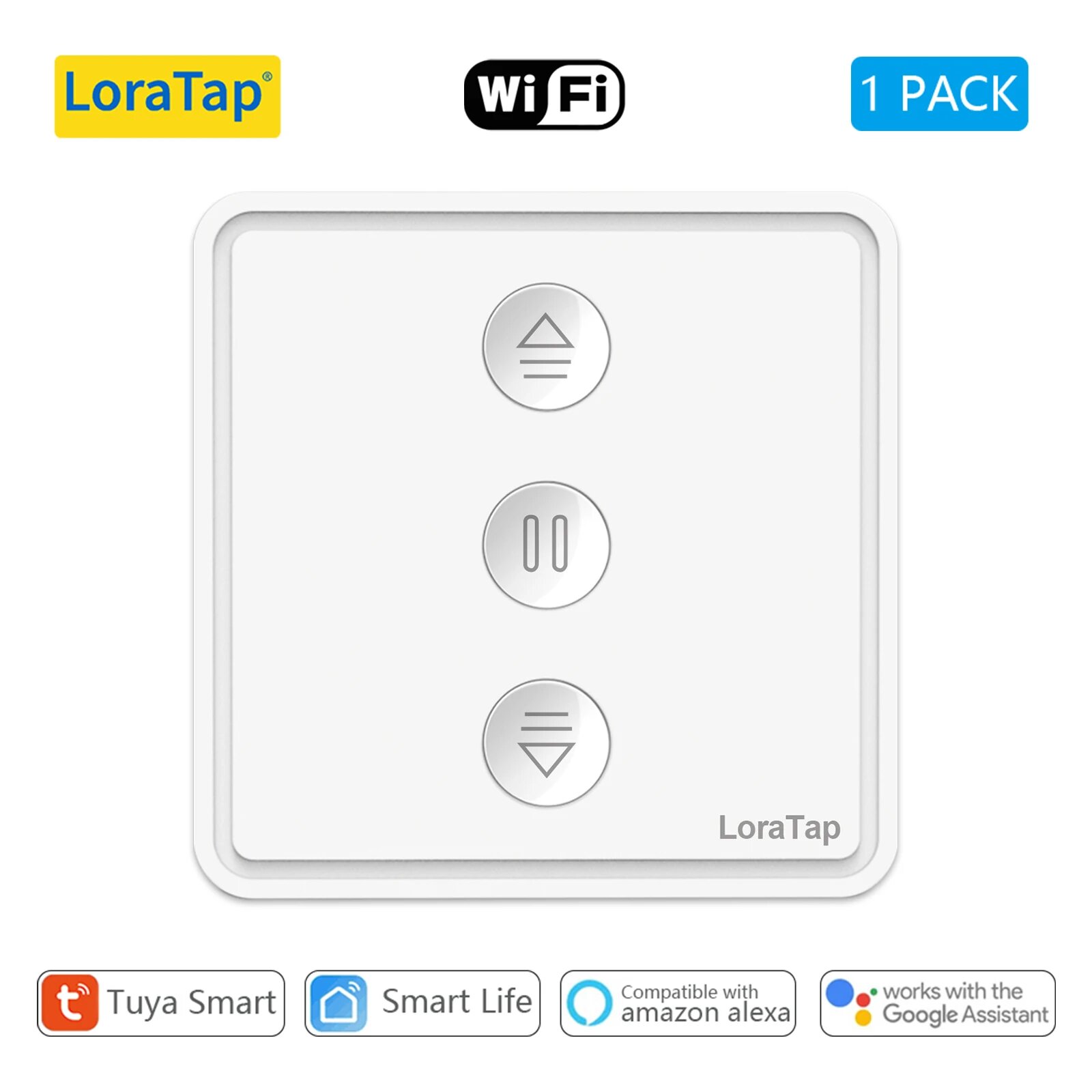 LoraTap Tuya Smart Life Рулонная штора с дистанционным управлением 1 PACK