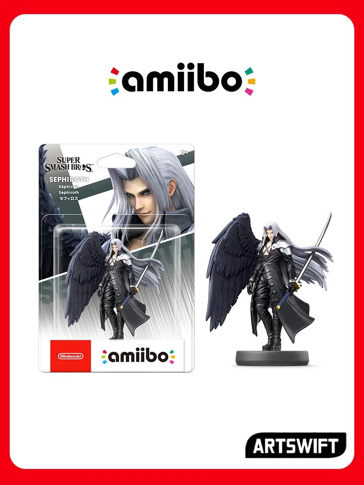 Nintendo amiibo Фигурка сефирот/ SEPHIROTH (Super Smash Bros. Collection) Asian Version ARTSWIFT