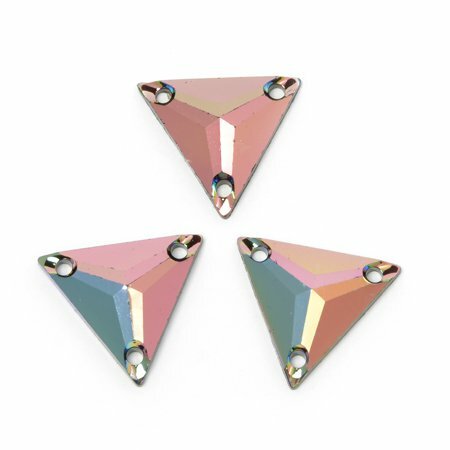 Стразы TESORO пришивные, акриловые, Resin Crystal, цвет 5, 16 мм, 10 шт (TS. ED4.1.05)