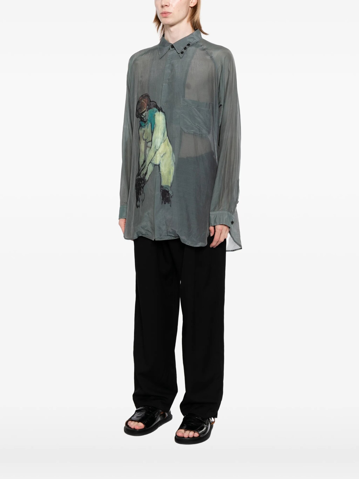 Рубашка Yohji Yamamoto, размер 50 — фото 1