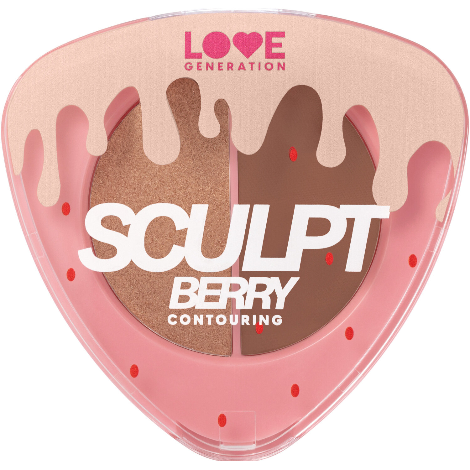 Палетка для контуринга лица Love Generation Contouring Face Palette "SculptBerry" тон 01 (LG212001101)