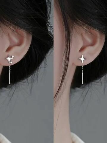 Серьги, серебро — фото 1