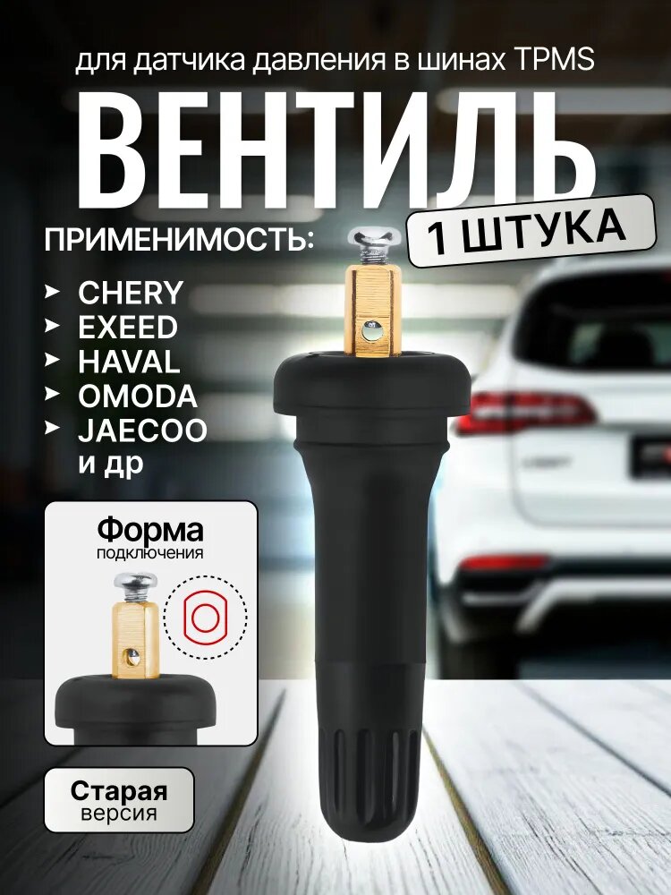Вентиль для бескамерных шин, 1 шт.