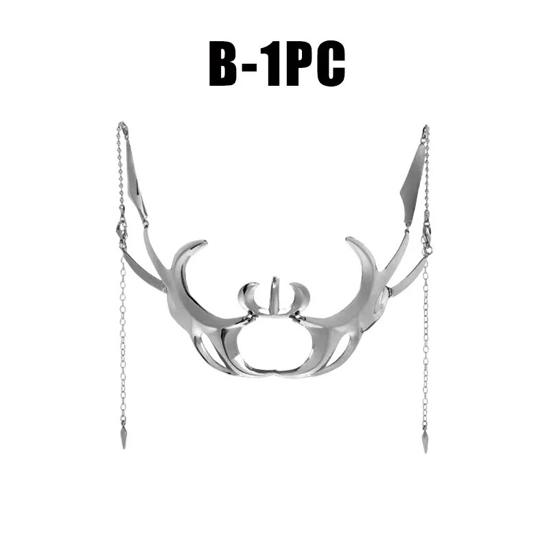 Металлическая маска киберпанк B-1PC