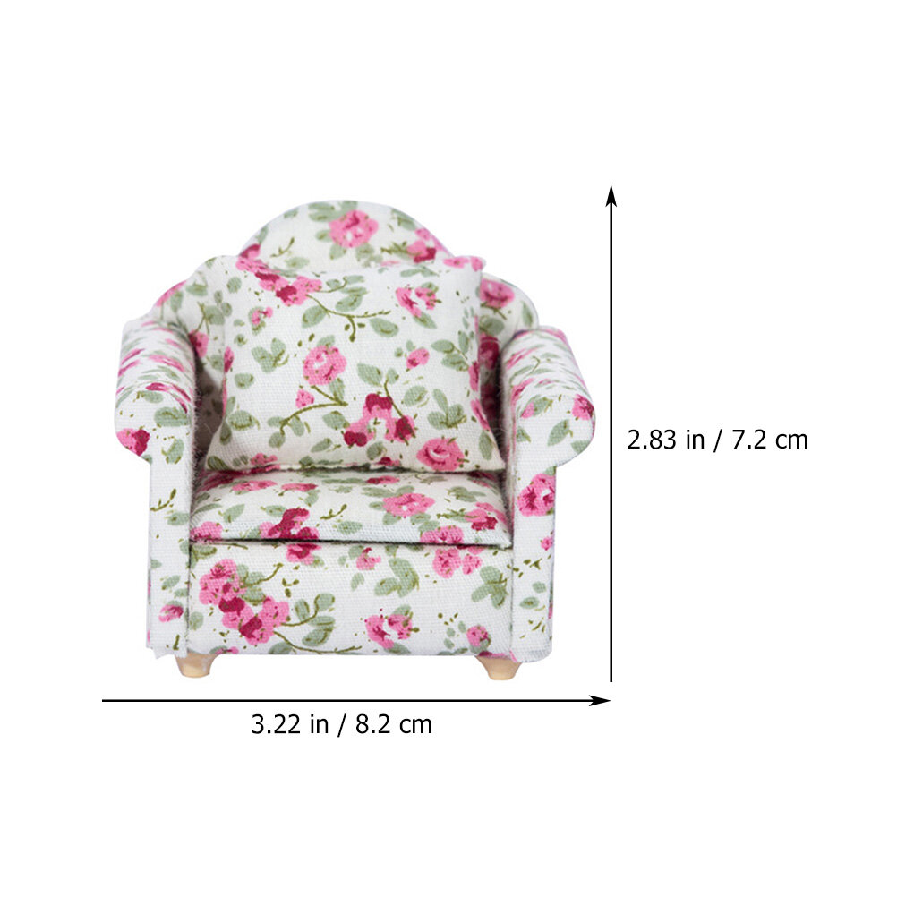 Мини Диван Для Игрового Домика Уютное Украшение Для Творчества 8 2X7 2Cm