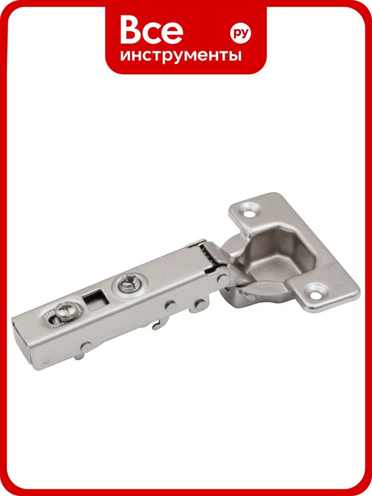 Петля с доводчиком для накладных дверей JET OPTIMA 700 clip-on D35мм HM700A.100NI99, стальная петля, никелевое покрытие