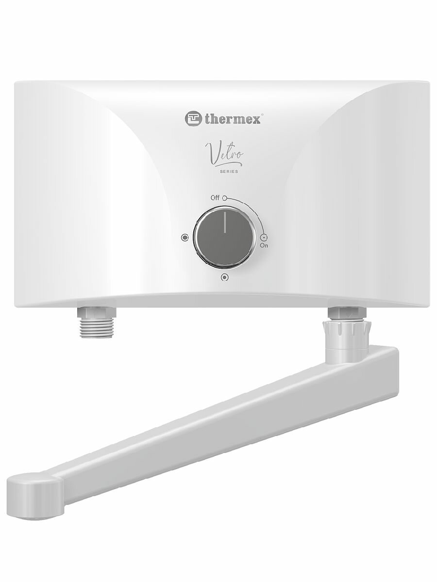 Водонагреватель проточный Thermex Vetro 5500 tap (кран)
