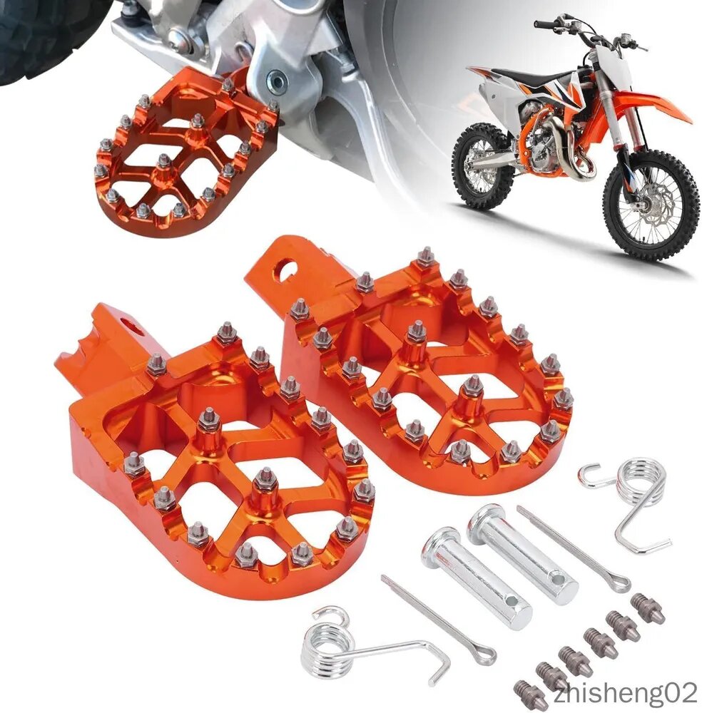 Подножки мотоцикла Оранжевый для CRF XR CR 50 70 80 100-125cc CT200U Mini Bike SSR Apollo RFZ TaoTao Lifan Kayo