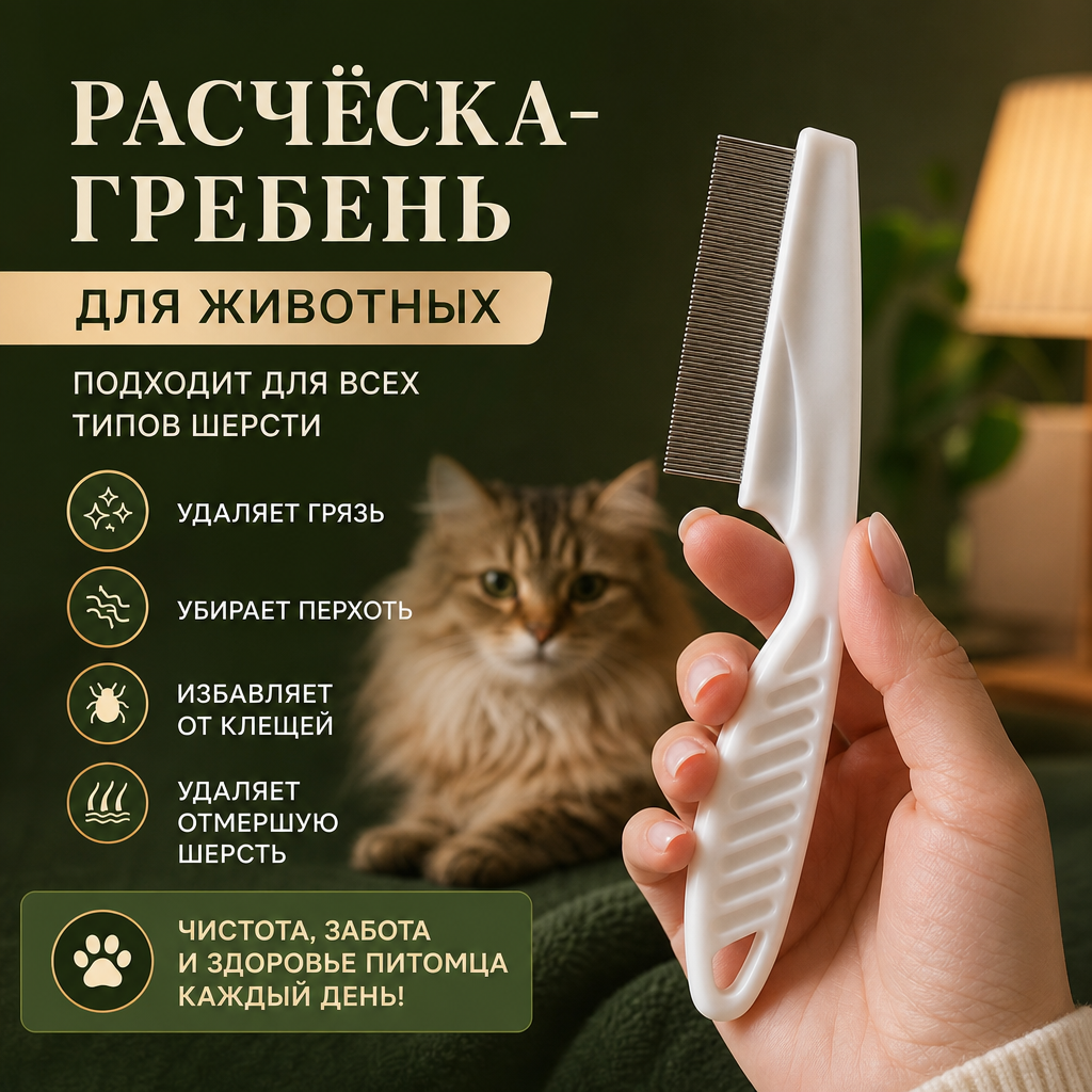 Фурминатор для вычесывания подшерстка кошек и собак, профессиональный уход, удаление подшерстка