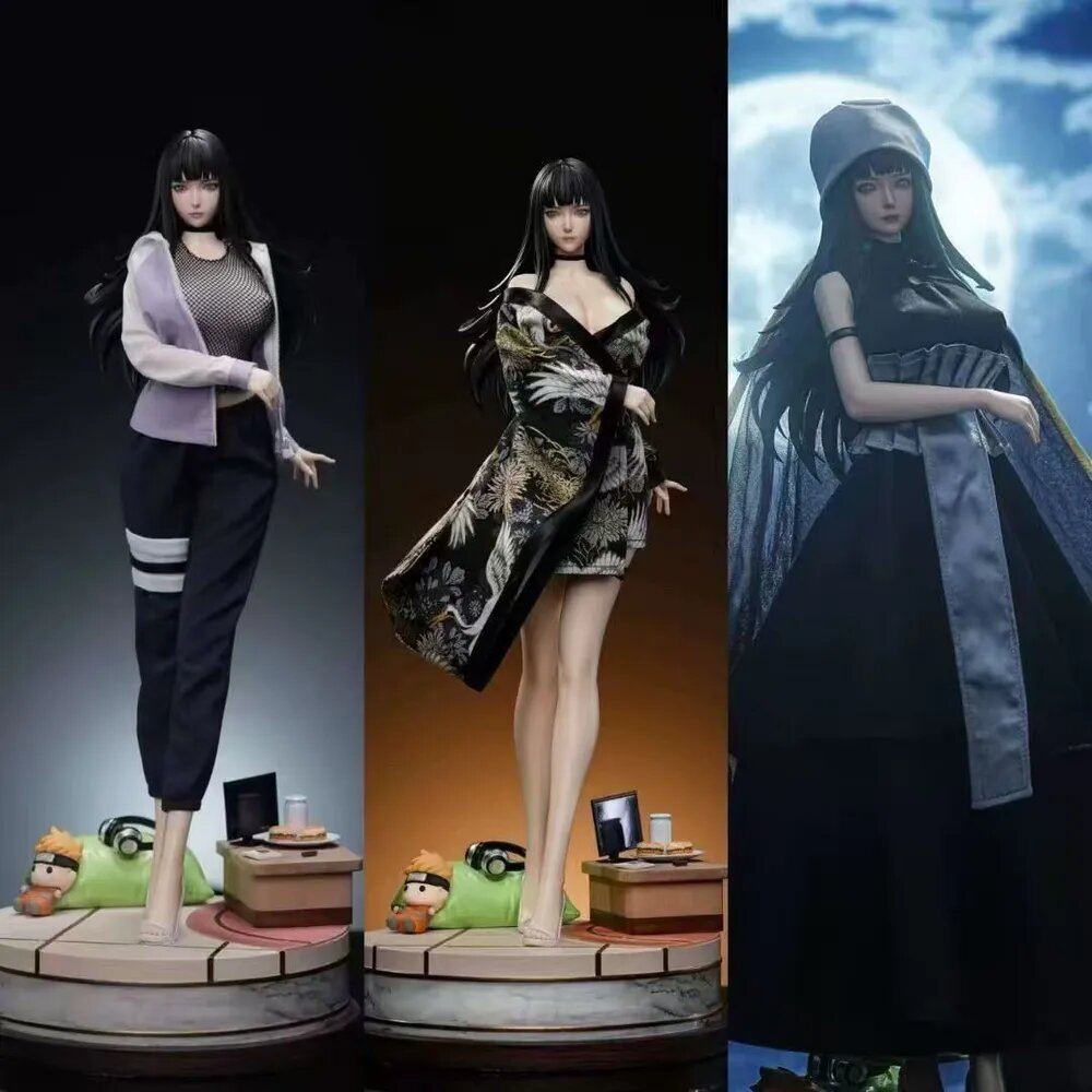Аниме фигурка Хьюга Хината/Hyuga Hinata action figure(50cm) с тремя костюмами