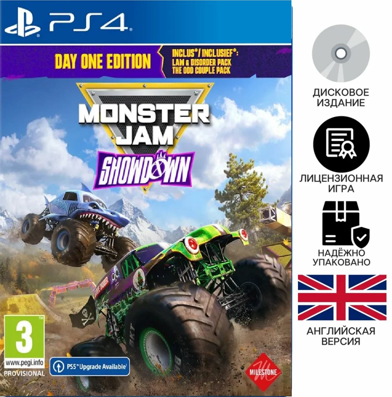 Monster Jam Showdown (английская версия) PS4