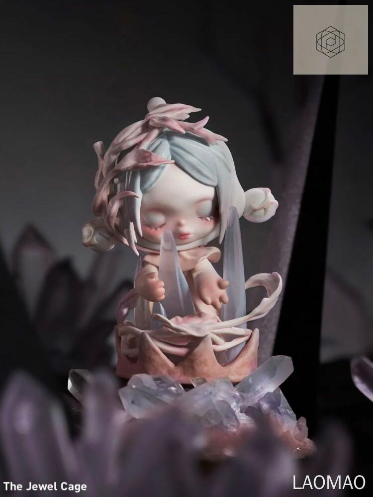 POP MART - Коллекция SKULLPANDA The Paradox Series Figure, The Jewel Cage , Подарки, украшения комнат, 1 шт