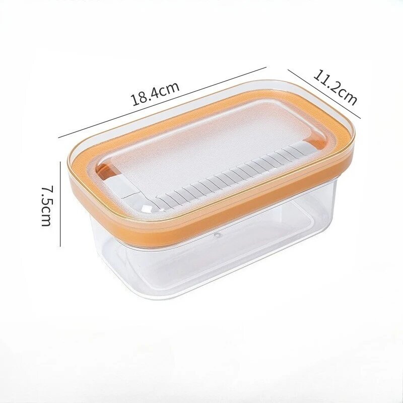Контейнер для масла и сыра из пластика 280g orenge version
