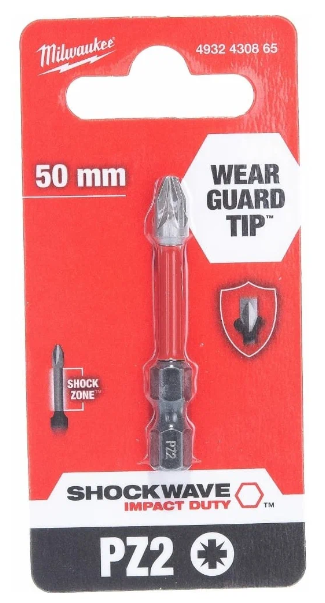 Насадка Milwaukee Shockwave 4932430865, бита односторонняя, Shock Zone, 50 мм