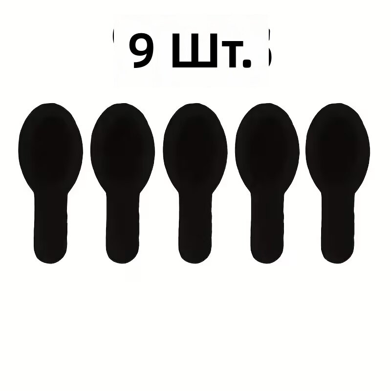 Бандажи для пальцев 9 шт, регулируемые на липучке, из мягкого полиэстера, многоразовые, дышащие, для спорта и повседневной носки, черные