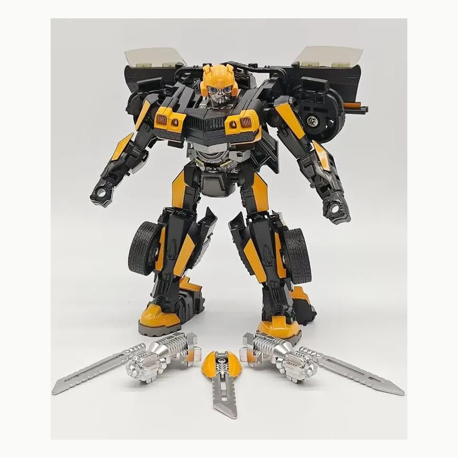 Трансформер Bumblebee из сплава и пластика, черный и оранжевый, робот, высота 17 см — фото 1