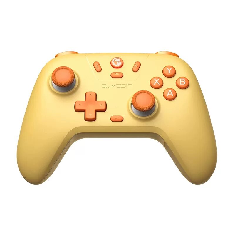Беспроводной игровой контроллер Qiming Star Lite Bluetooth 5.0 для ПК, Steam, Switch, Android, PS5 - Баттерскотч-желтый