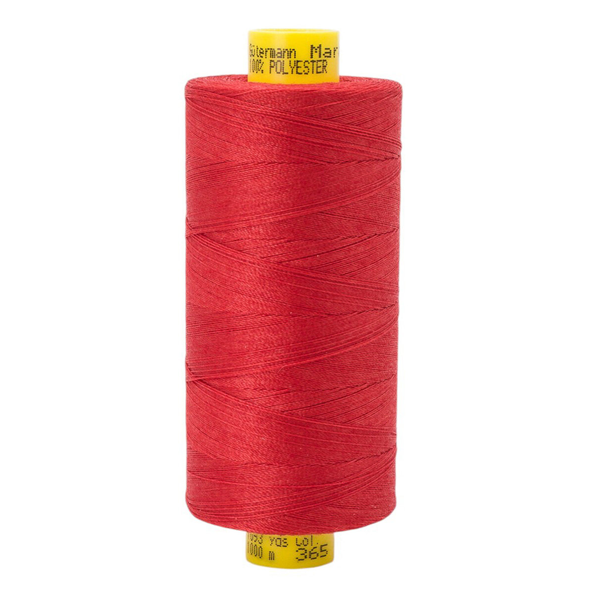 Нитки Mara 120/1000 м универсальные, 100% полиэстер Gutermann 700207 (365 ярко-алый), 10 шт