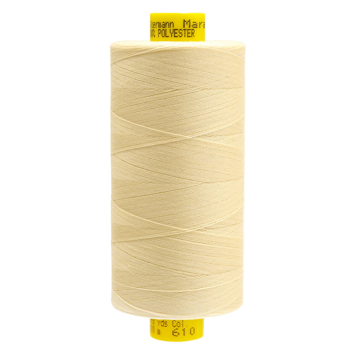 Нитки Mara 120/1000 м универсальные, 100% полиэстер Gutermann 700207 (610 св. кремово-желтый), 10 шт