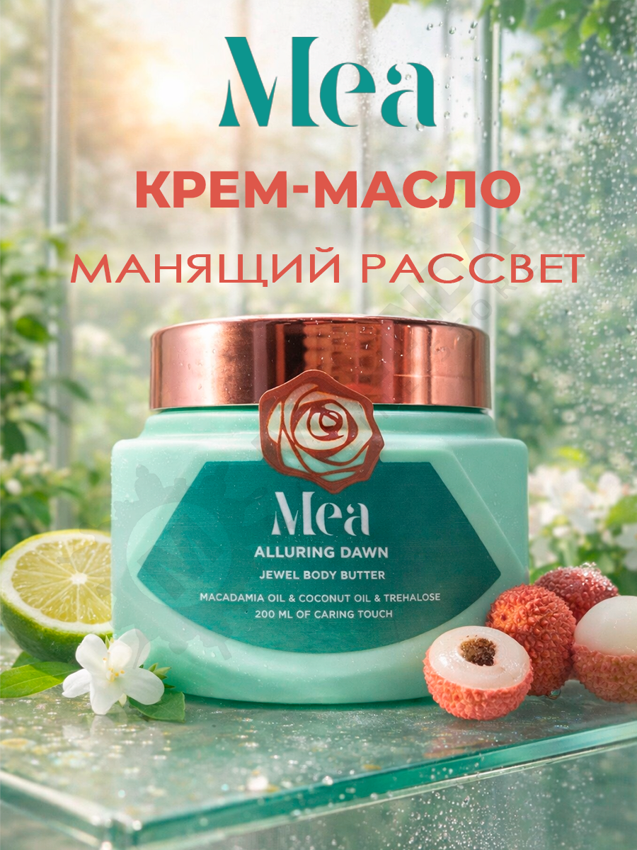 Крем-масло Mea "Манящий Рассвет", для всех типов кожи, 200мл