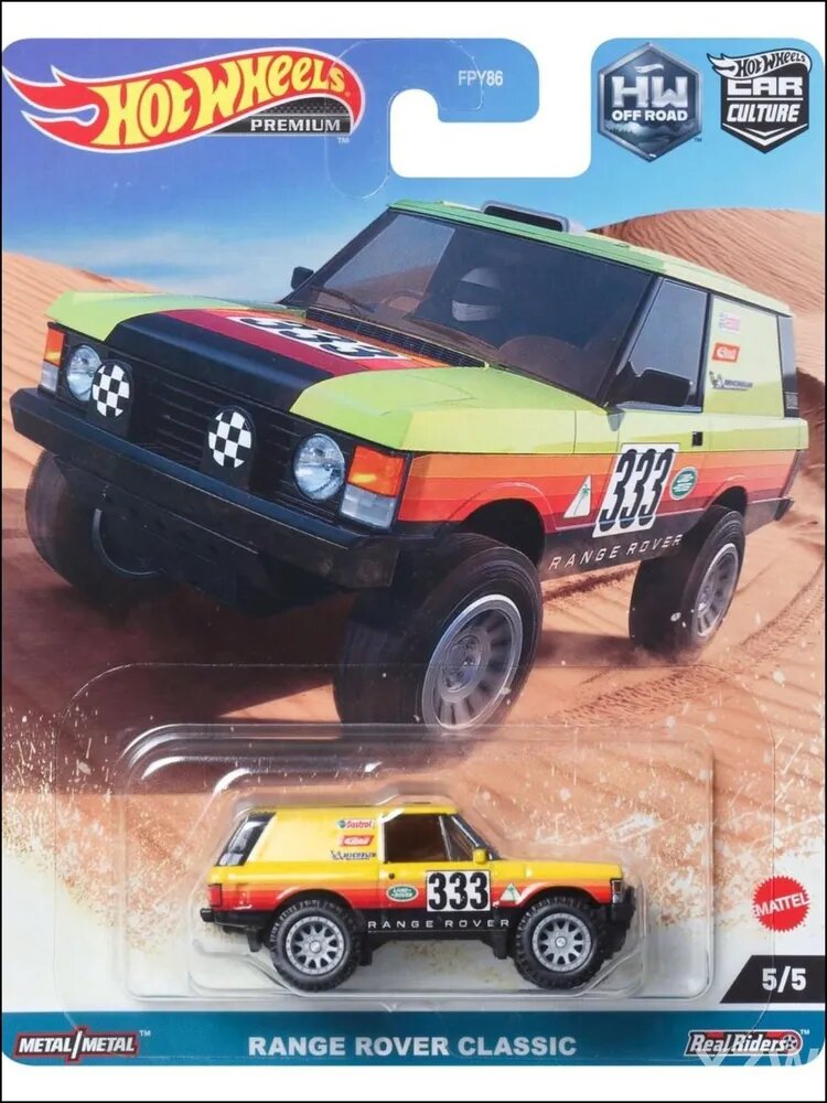 Игрушечная машинка Hot Wheels Premium Car Culture HW Off Road Range Rover Classic FPY86-HKC71