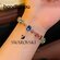 Браслет-цепочка, кристаллы Swarovski, мультиколор