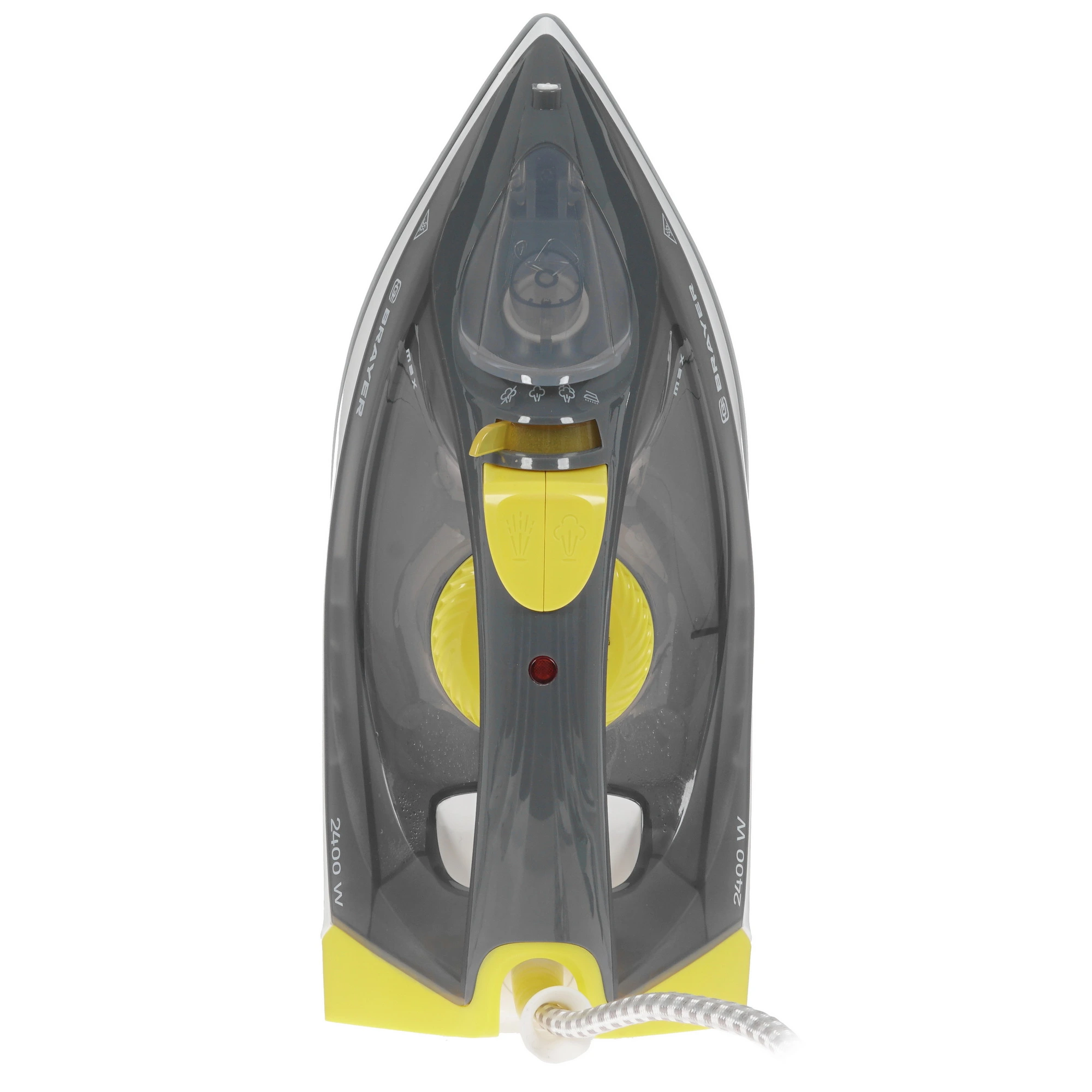 Утюг электрический BRAYER 4003BR-GY, вертикальное отпаривание, мощность 2400 Вт. — фото 1