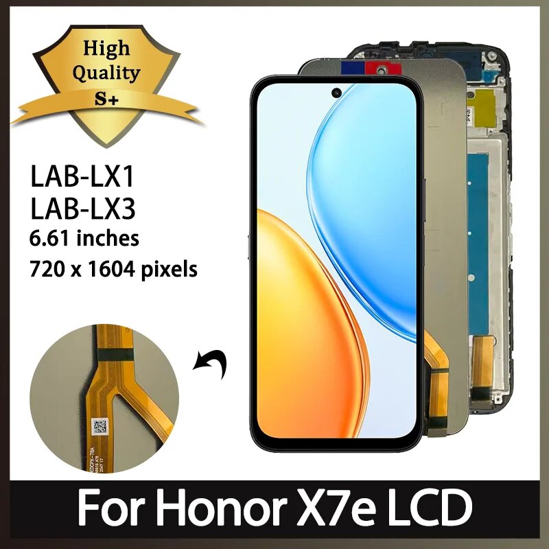 Дисплейный модуль X7E LAB-LX1, LAB-LX3 для Huawei Honor X7e: ЖК-экран, сенсорный экран, дигитайзер в сборе с рамкой