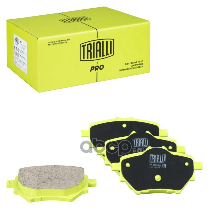 Колодки тормозные дисковые Trialli арт. PF4089CR