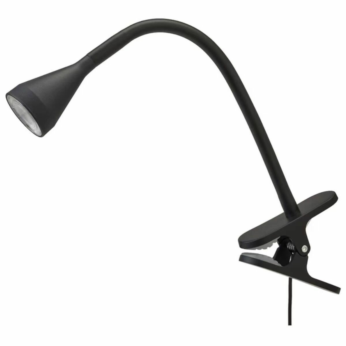 Лампа с зажимом IKEA NAVLINGE (икеа нэвлинге), светодиодная черный