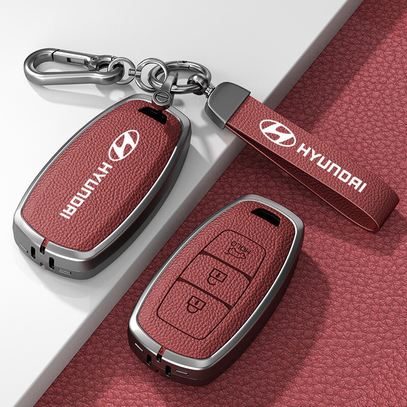 Ключевой брелок из цинкового сплава с лямкой в цвете Эмма Оранжевый для Hyundai ix35 2025 года