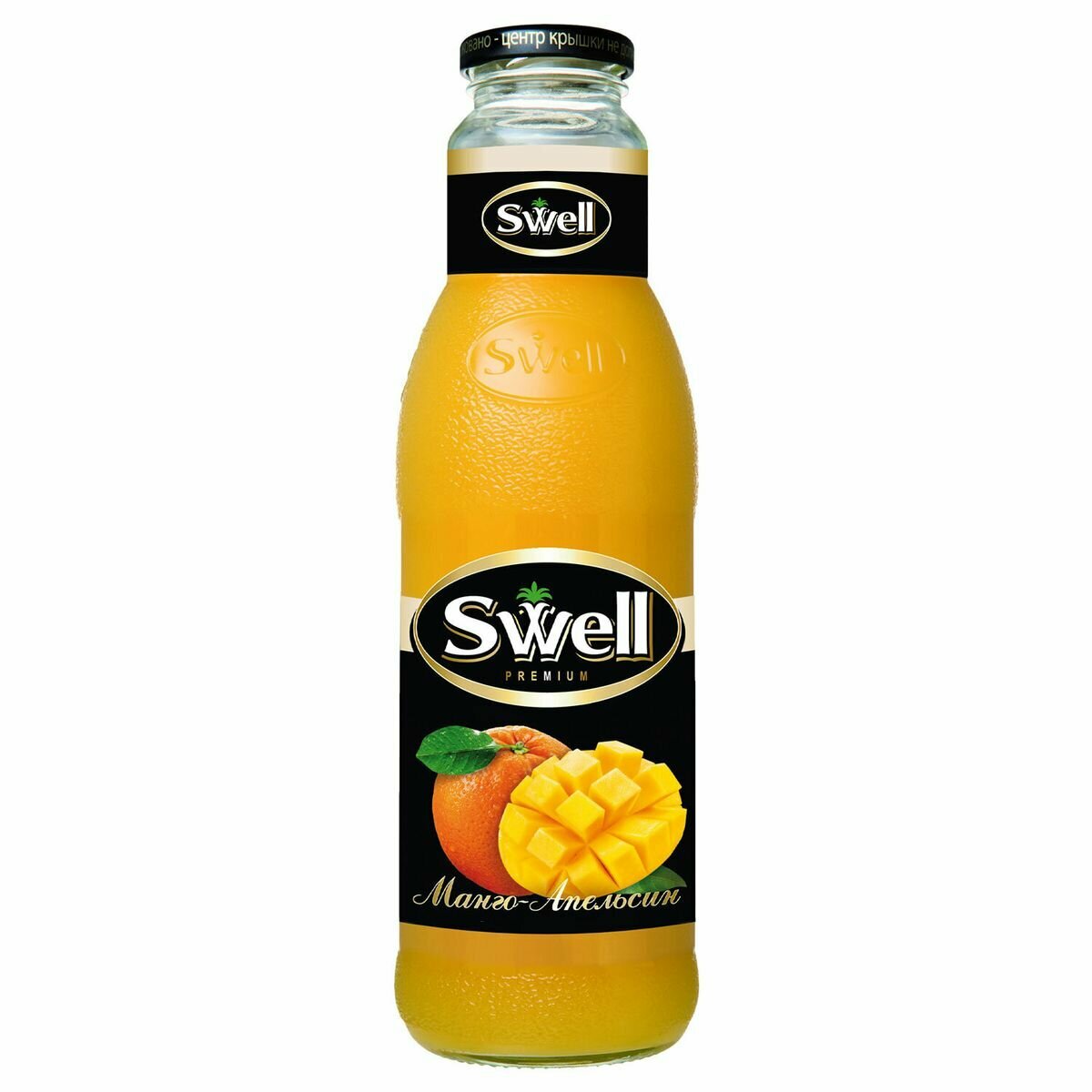 Нектар манго-апельсин Swell с мякотью в стеклянной бутылке 0,75л, для детского питания (4040180045), 6 уп.