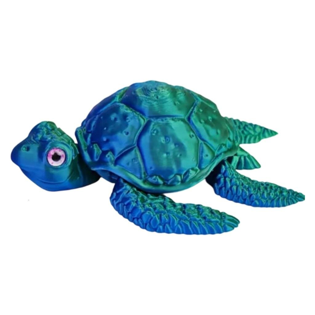 3D Печатная Морская Черепаха с Гибкими Суставами, 1