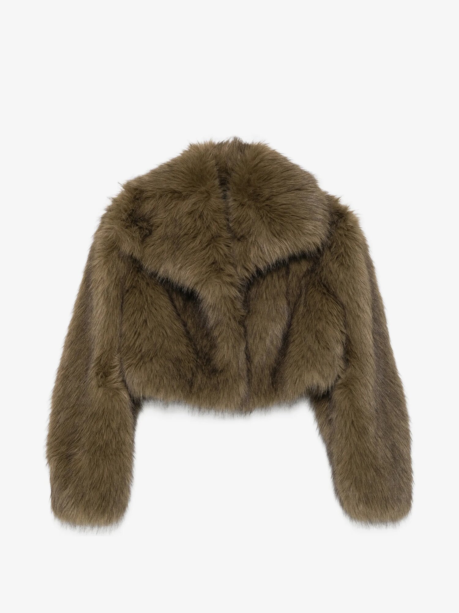 Куртка Faux-fur cropped jacket