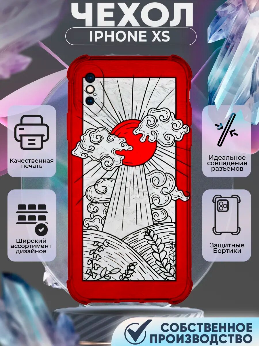 Чехол на IPHONE XS с принтом япония