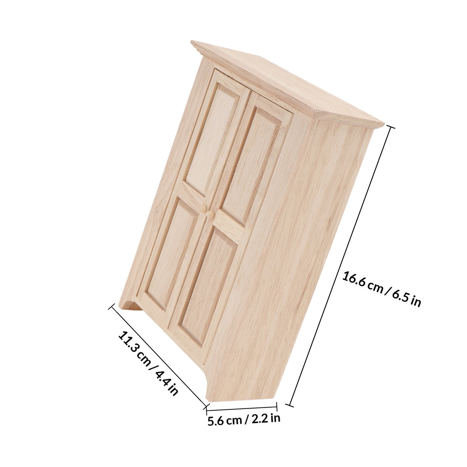 Mini Модель Шкафа Для Домика 1 Шт Бежевый Размер 16.6x11.3Cm